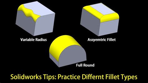 Solidworks Fillet Types And Variable Radius Fillets