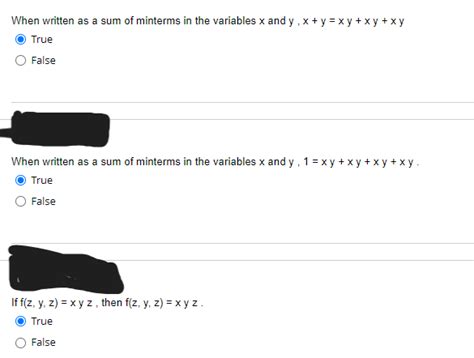 Solved When Written As A Sum Of Minterms In The Variables X