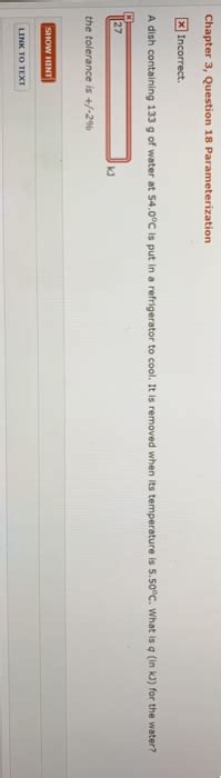 Solved Chapter 3 Question 18 Parameterization X Incorrect A