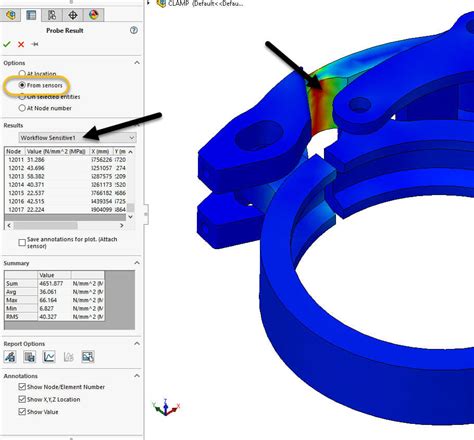 Using Solidworks Simulation Sensors And Selection Sets