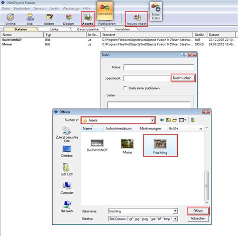 Zusätzliche Assets In Nof Einbinden Nof Community Netobjects Fusion