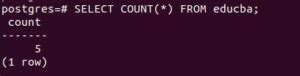 Postgresql Count A Quick Glance Of Postgresql Count With Examples