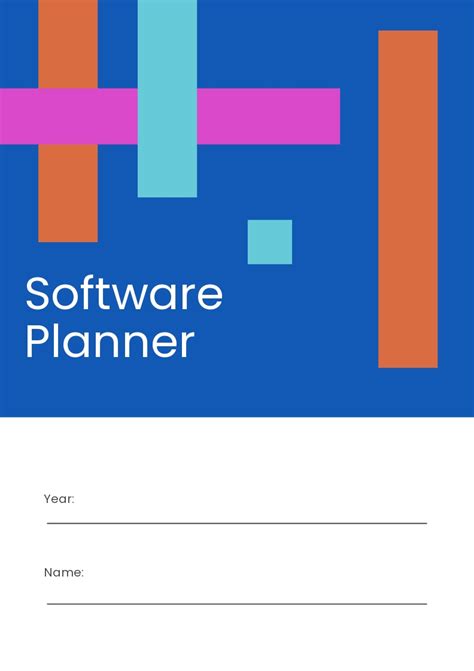 Free Sample Software Planner Template