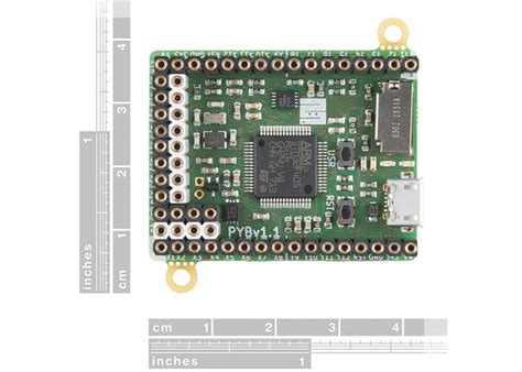micropython pyboard v1 1 with headers robot gear australia