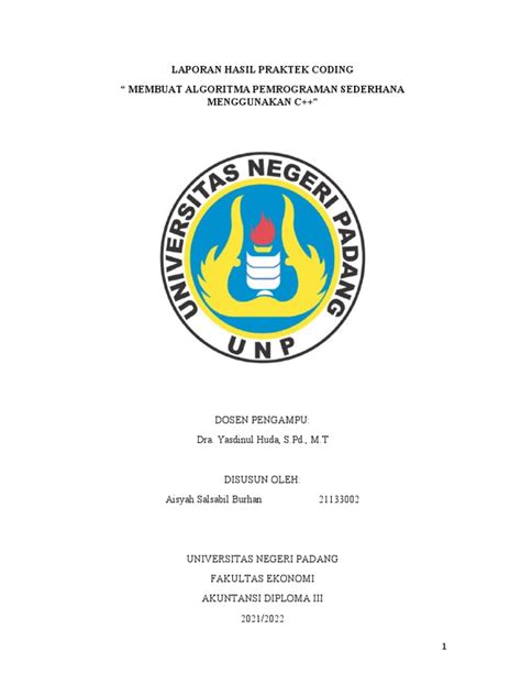 Laporan Hasil Praktek Coding Pdf