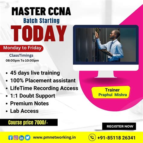 Praphul Mishra On Linkedin Ccna Networking Enrollnow