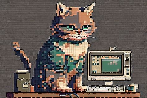 Cat Pixel Art Wallpapers Top Free Cat Pixel Art Backgrounds