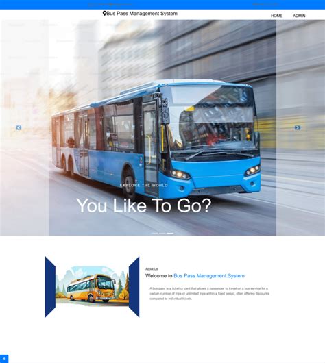 Bus Pass Management System Using Python Django Python Django Projects