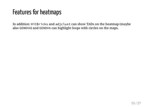 R Tools For HiC Data Visualization PDF Genetics Science