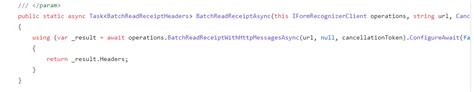 Cant Access Batchreadreceiptasync Using The Formrecognizerclientextensions · Issue 52734