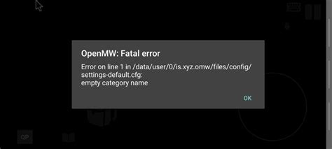 User Folder Error Omw I Found The Issue But Ropenmw