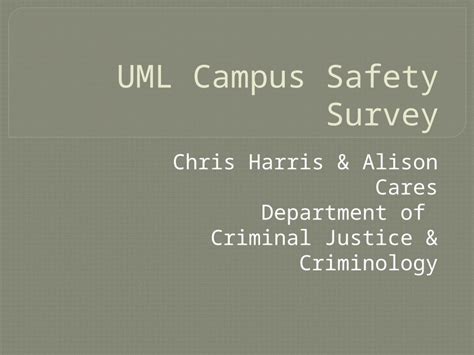 Pptx Uml Campus Safety Survey Dokumen Tips