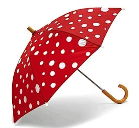 Red Umbrella With White Polka Dots Polka Dot Umbrella Art Polka Dot