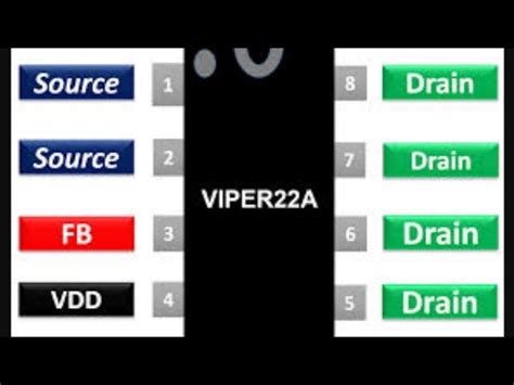 Viper22a Smps Controller Ic Pinout Example Circuit 54 Off
