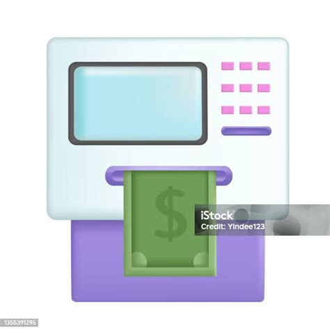 Atm 기계 3d 만화 스타일 벡터 일러스트 디자인 감시에 대한 스톡 벡터 아트 및 기타 이미지 감시 구매 금융 Istock