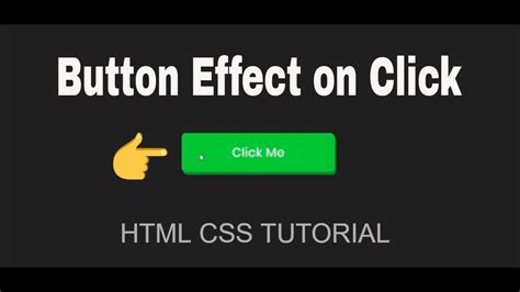 Como Hacer Un Boton Animado Con Css Button Click Effect 😜👍🚀 Youtube