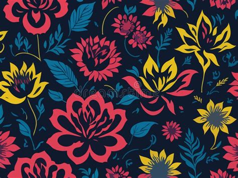 Abstract Floral Pattern Illustration Stock Illustration Illustration Of Vector Sewing 292872676