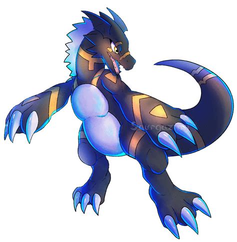 Blackguilmon Guilmon Digimon Original Highres Digimon Creature