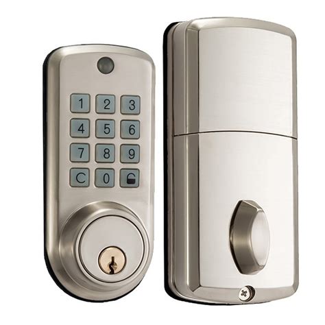 Entry Door Lock Electronic Keypad Deadbolt Auto Locking Anti Peeping