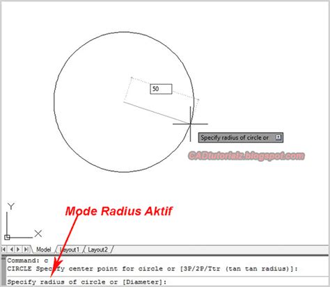 Cara Membuat Lingkaran Di AutoCAD Dengan Metode R Dan D AutoCAD Tutorial Simple