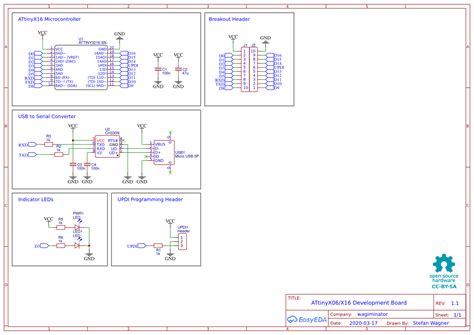 Attinyucontrollerprojectschematiconly Oshwlab
