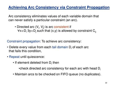 Ppt Constraint Satisfaction Problems Formulation Arc Consistency Propagation Powerpoint