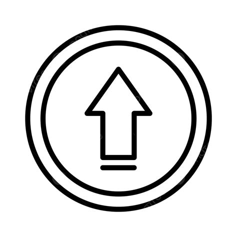 Up Arrow Line Icon Vector Arrow Arrows Direction Png And Vector With Transparent Background
