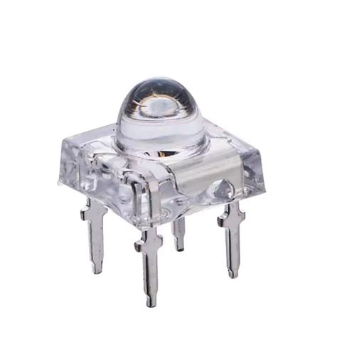 Diodo Emisor De Luz 5mm 4 Pines 5 Unidades Color Blanco