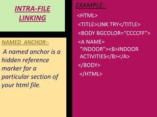 LINKING IN HTML PPTX
