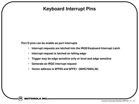 Ppt External Interrupt Request Module Irq Powerpoint Presentation