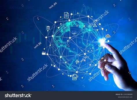 Information Technology Networks Internet Connecting Wireless Stock