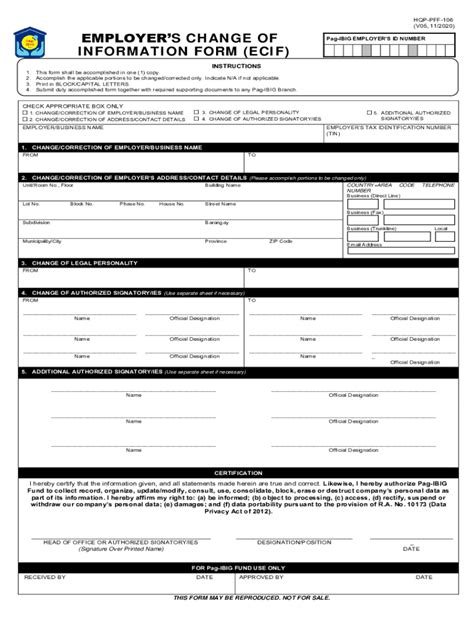 2020 2025 Form Ph Pag Ibig Hqp Pff 106 Fill Online Printable Fillable Blank Pdffiller