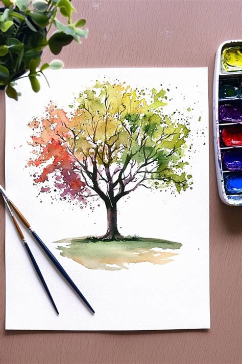 Stunning Watercolor Trees Drawing Ideas For Beginners And Experts