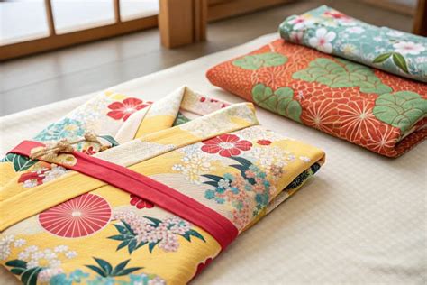 Traditional Yukata Display On Minimal Surface Stock Illustration Illustration Of Japanese