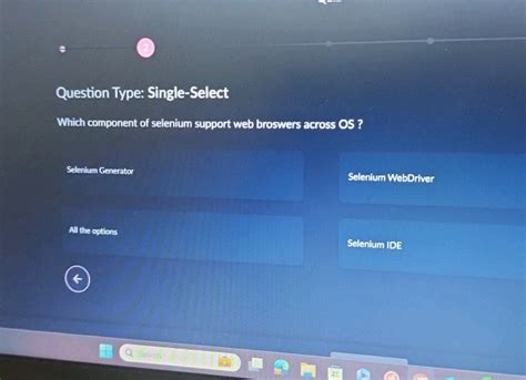 Question Type Single Select Which Component StudyX