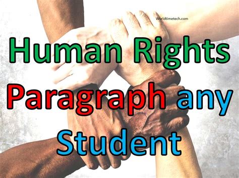 Human Rights Paragraph 300 Words
