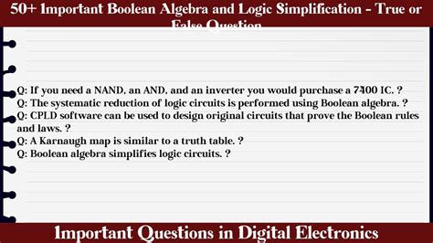Mcq Questions On Logic Gates And Boolean Algebra At Jasmine Hodges Blog