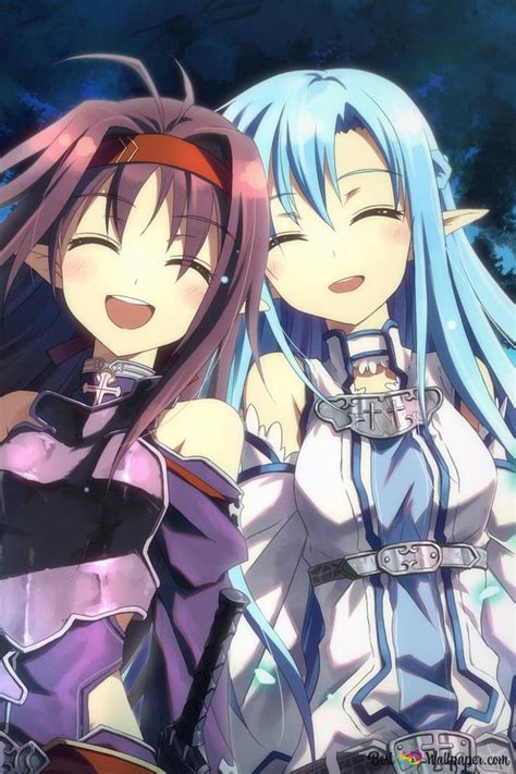 Sword Art Online II Asuna Yuuki Konno Yuuki K Wallpaper Download
