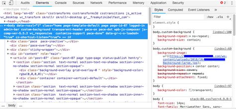 Css How To Overwrite Wordpress Index Styles Stack Overflow