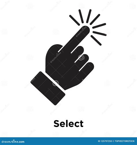 Select Icon Vector Isolated On White Background Logo Concept Of Stock