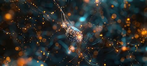 Intricate 3d Visualization Of Brains Neural Network With Glowing Pathways And Nodes For