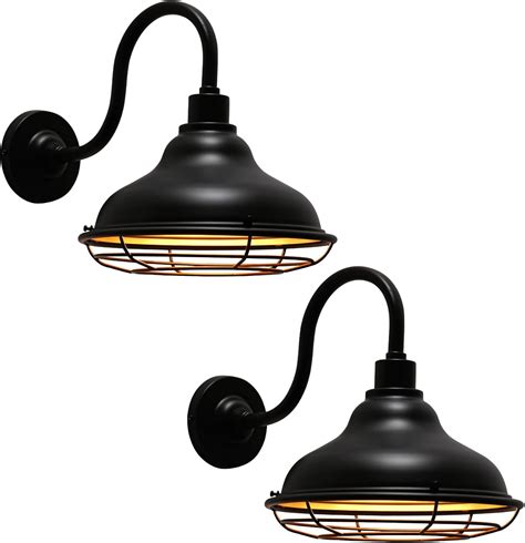 Joyartic 12 Inch Outdoor Gooseneck Barn Light Farmhouse Wall Sconce