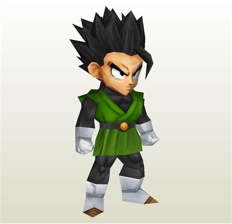 Papercraft Pdo File Template For Dragon Ball Chibi Adult Gohan V2
