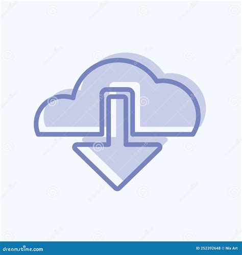 Icon Downloads Suitable For Mobile Apps Symbol Two Tone Style Simple