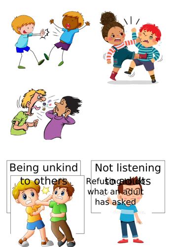 Behaviour Sorting Acceptable And Unacceptable Teaching Resources