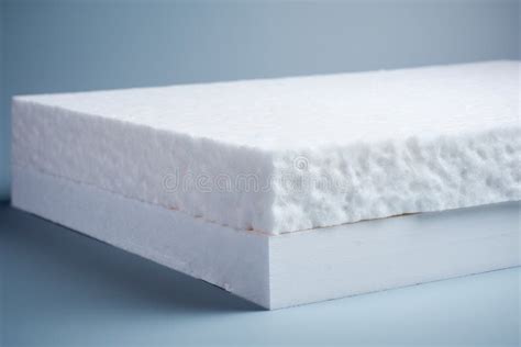 Sheets Of Expanded Polystyrene For House Thermal Insulation During Constructions Stock