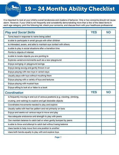 Printable Developmental Checklist For 2 3 Year Olds We Love Printables