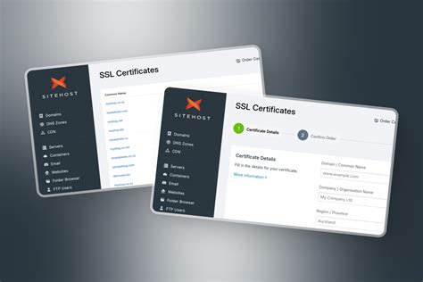 Custom Ssl Certificates In The Sitehost Control Panel Sitehost
