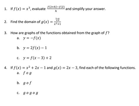 Answered F 2 H F 2 If F X X³ Evaluate And… Bartleby
