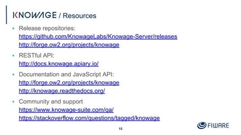 Fiware Global Summit Business Intelligence Using Knowage Ppt